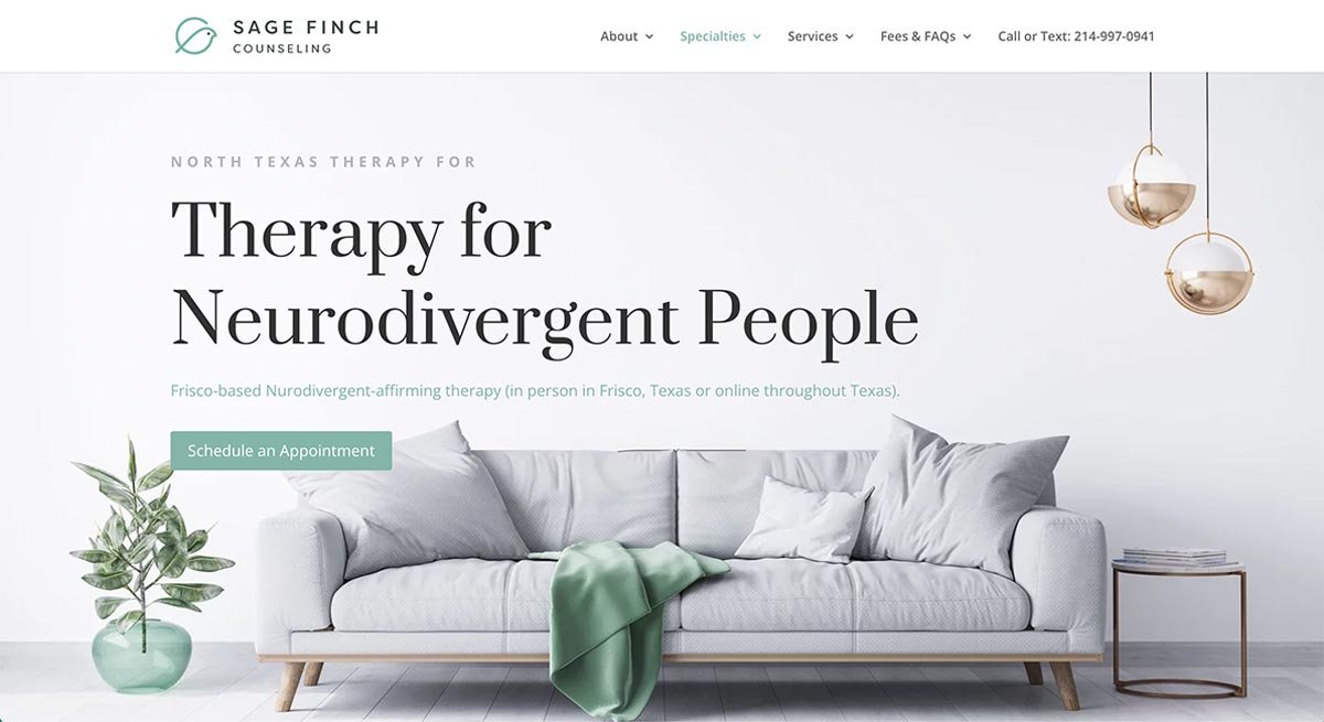 Neurodiversity-Affirming Therapy - Sage Finch Counseling